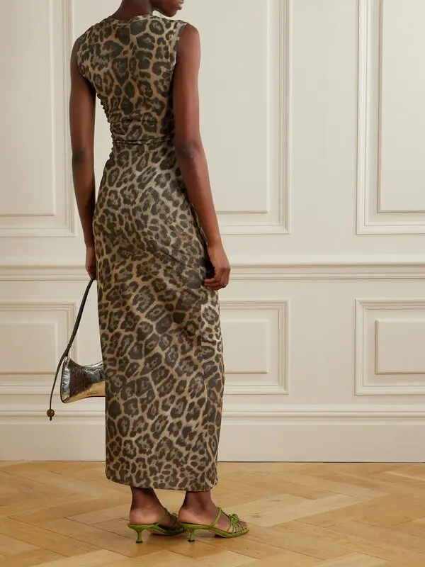 Stella Mccartney Leopard Print Maxi Dress - Animal Print